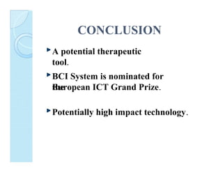 Brain computer interface | PPT