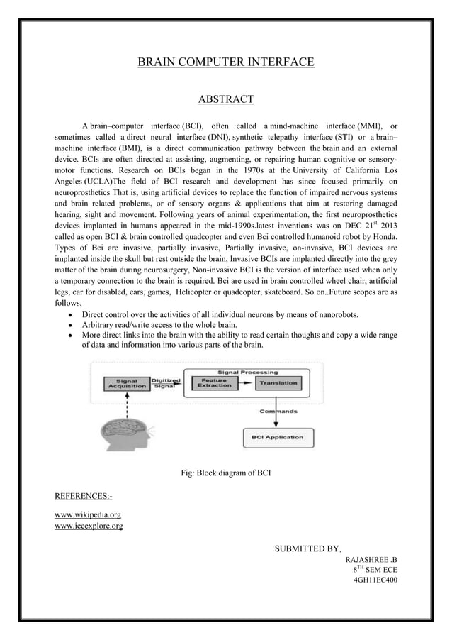 Brain Computer Interface Pdf 