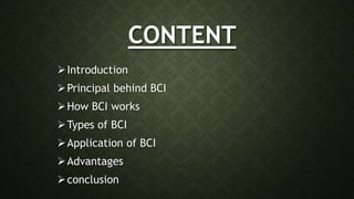 Brain computer interface | PPTX