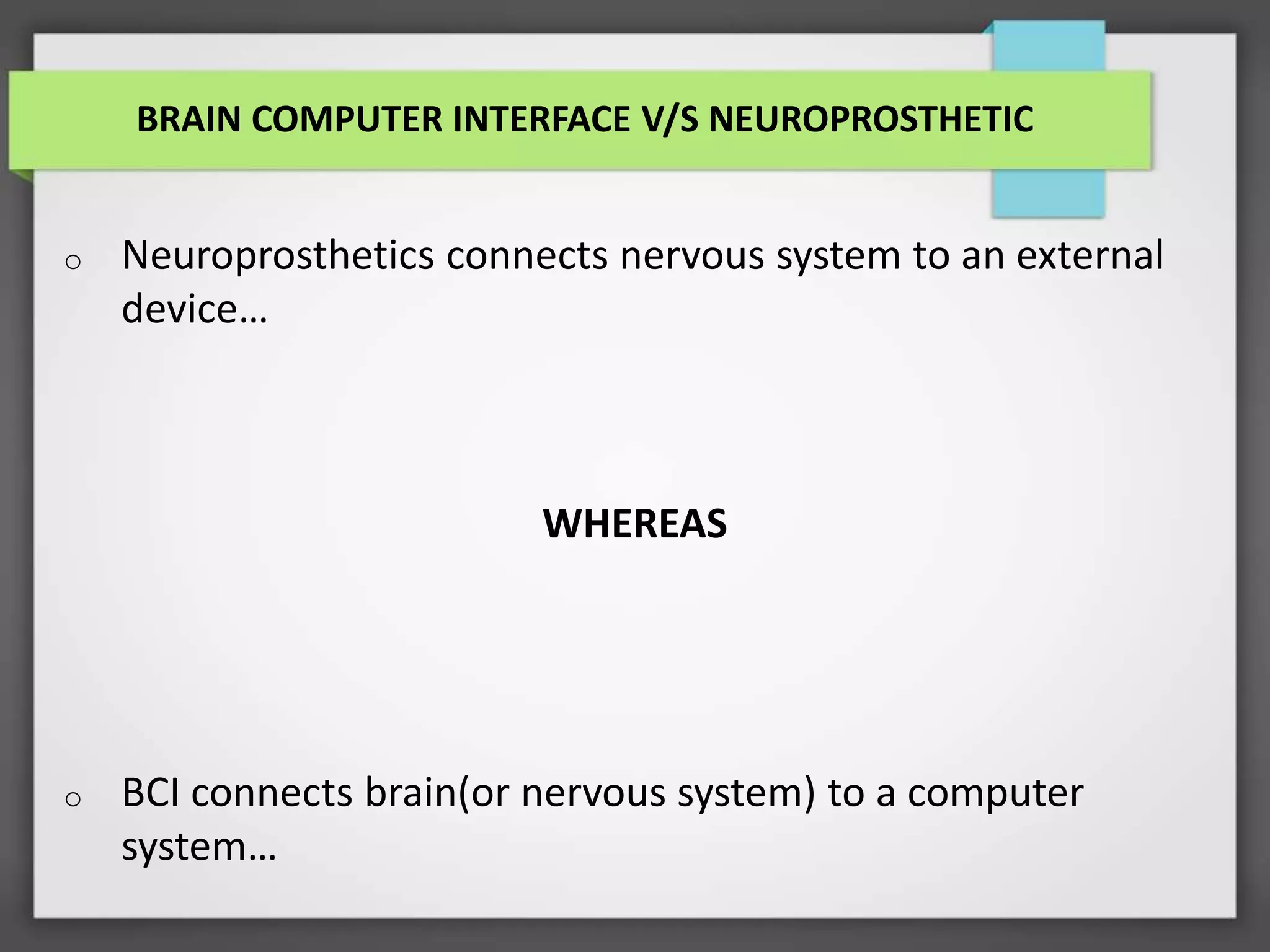 Brain Computer Interface | PPTX