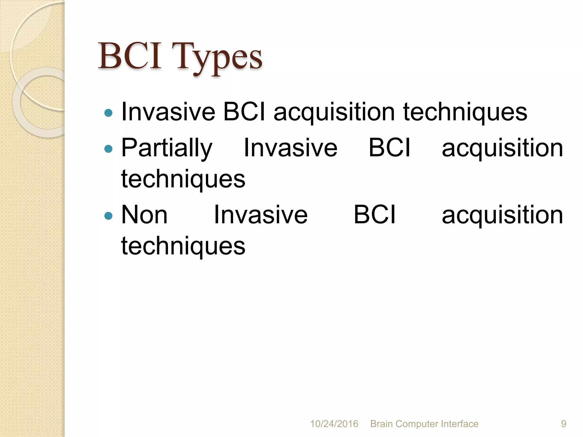 Brain computer interface | PPTX
