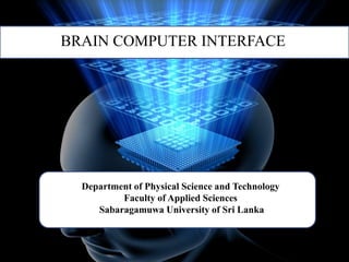 Brain computer interface | PPTX
