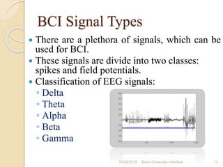 Brain computer interface | PPTX