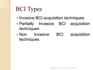 Brain computer interface | PPTX