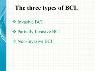 Brain computer interface | PPT