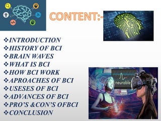 Brain computer interface | PPTX | Brain and Nervous System Disorders ...