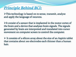 Brain computer interface | PPTX