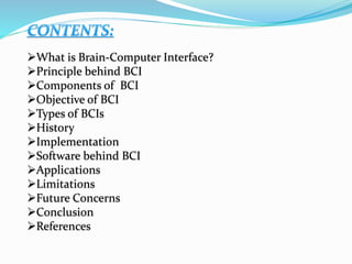 Brain computer interface | PPT