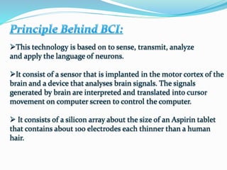 Brain computer interface | PPT