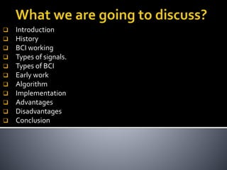 Brain computer interface | PPT