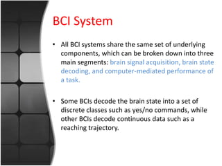 Brain computer interface based | PPTX