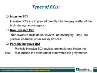 Brain computer interface(neethu,bincy,sanooja) | PPT