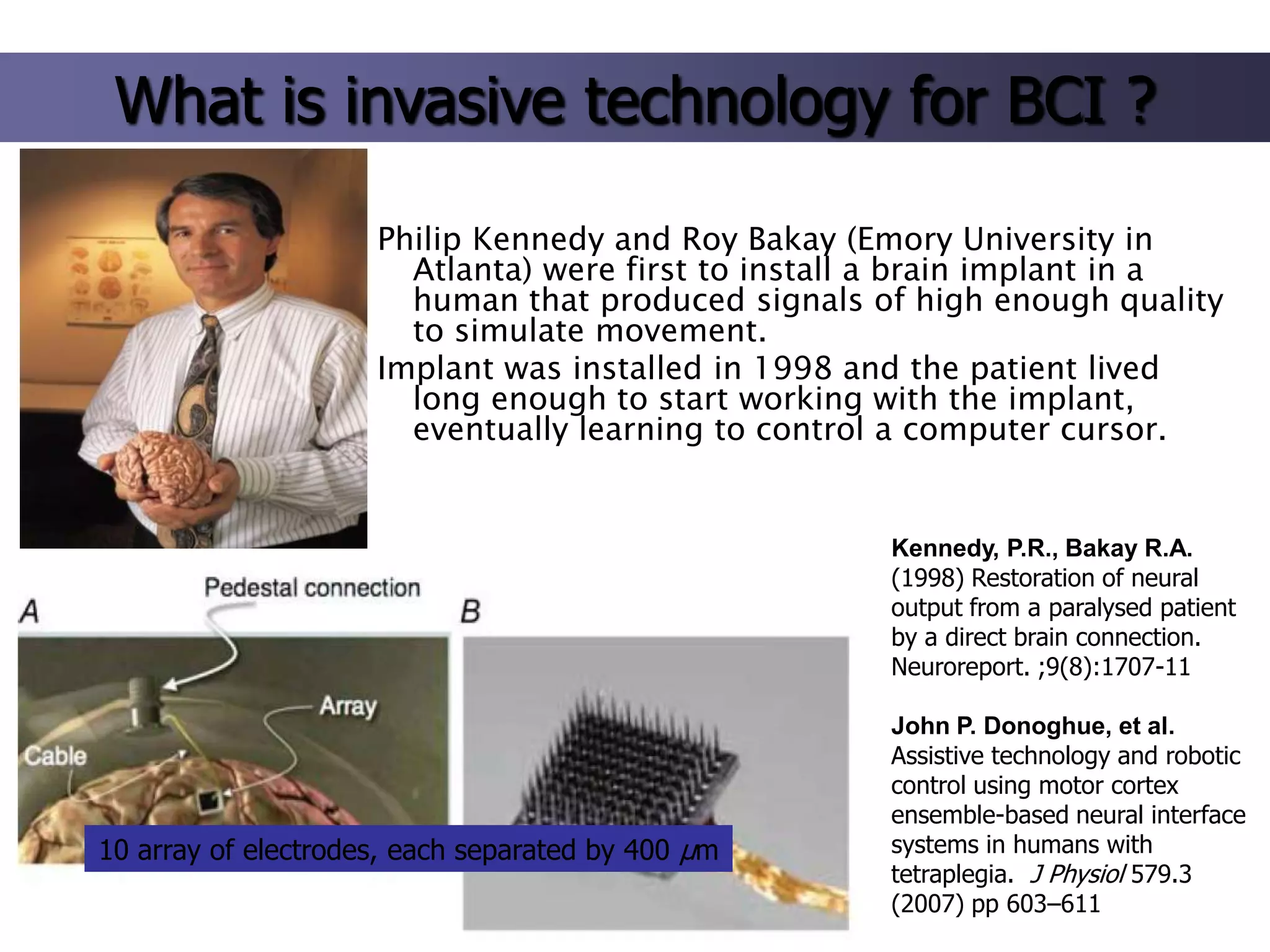 Brain Computer Interfaces(BCI) | PPT