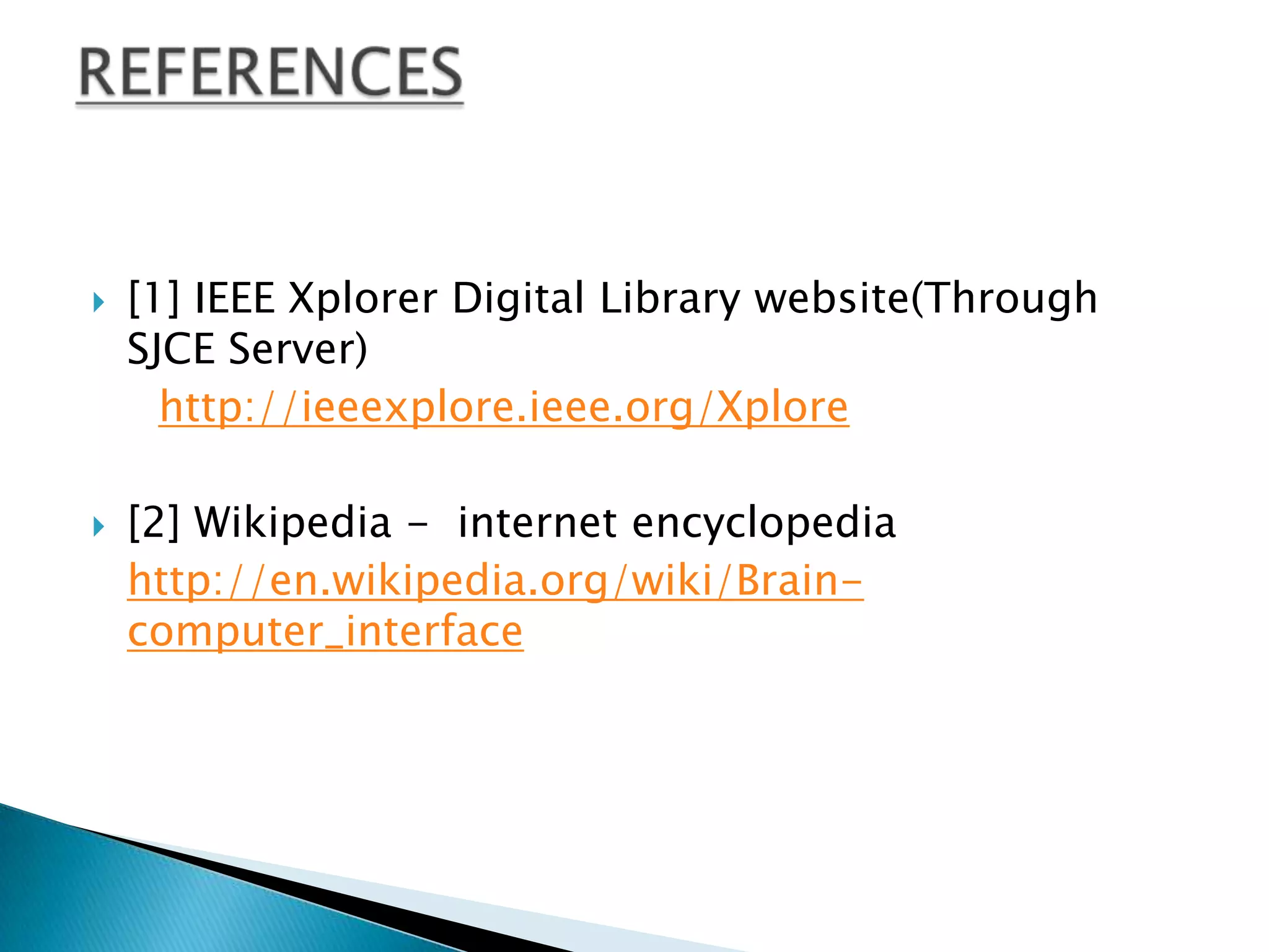 Brain Computer Interfaces(BCI) | PPTX
