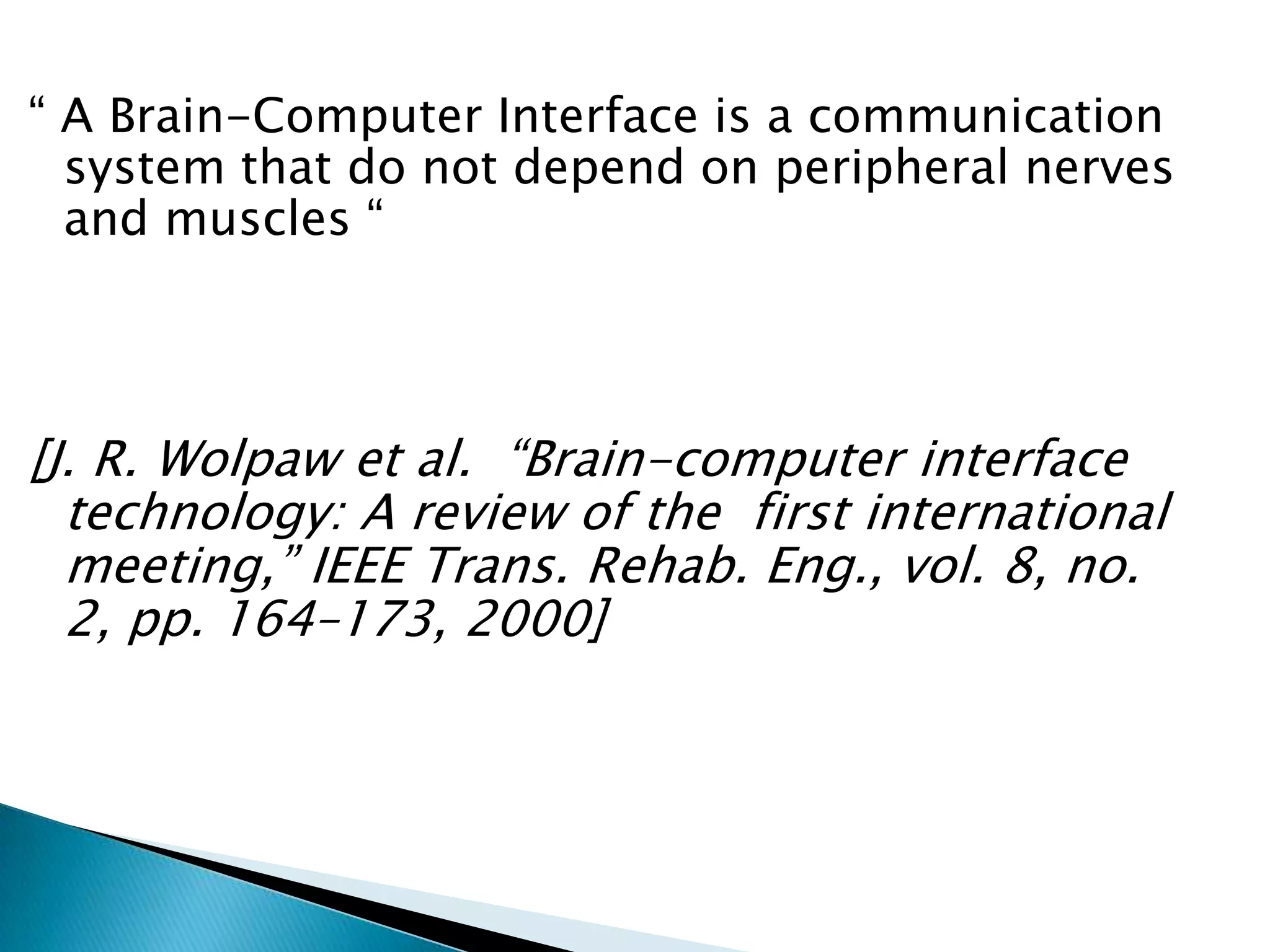Brain Computer Interfaces(BCI) | PPTX