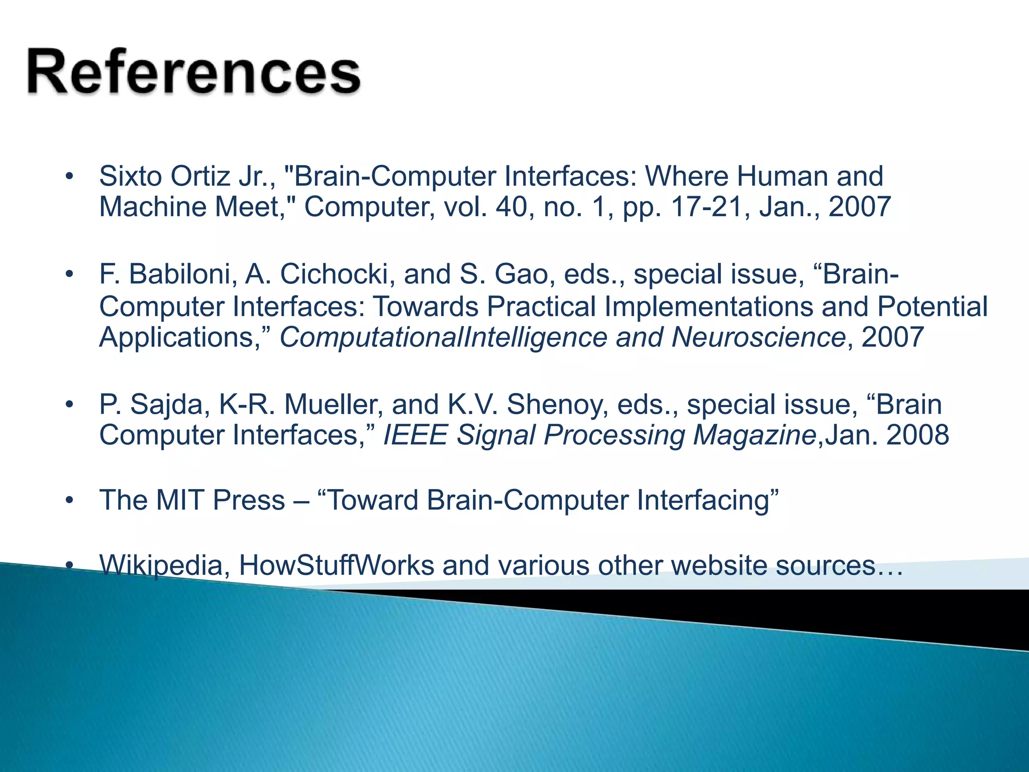 Brain Computer Interfaces(BCI) | PPTX