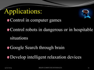 Brain computing Interface | PPTX