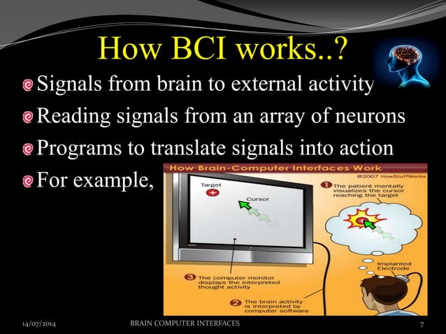 Brain computing Interface | PPTX