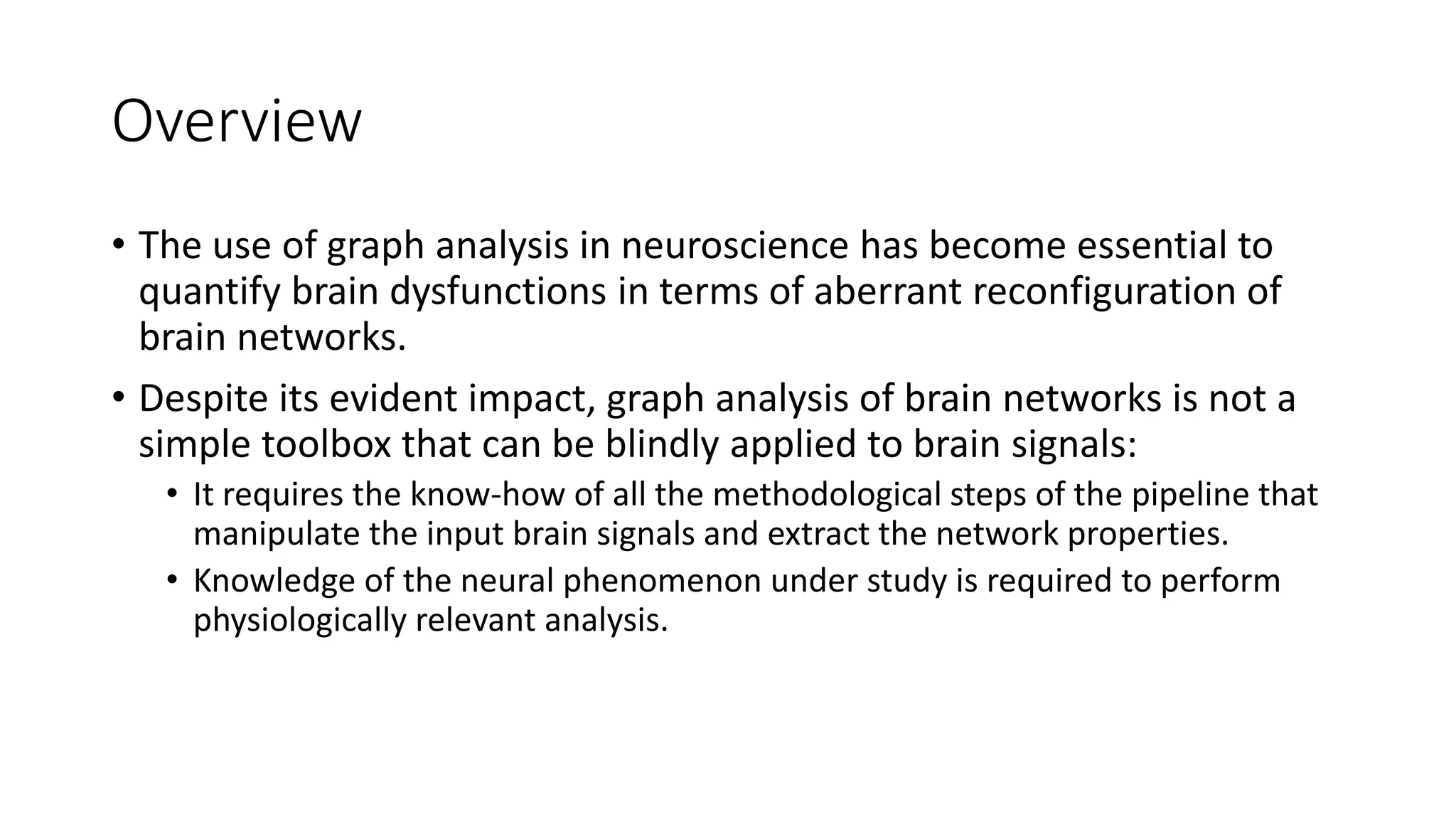 Brain connectivity analysis | PDF