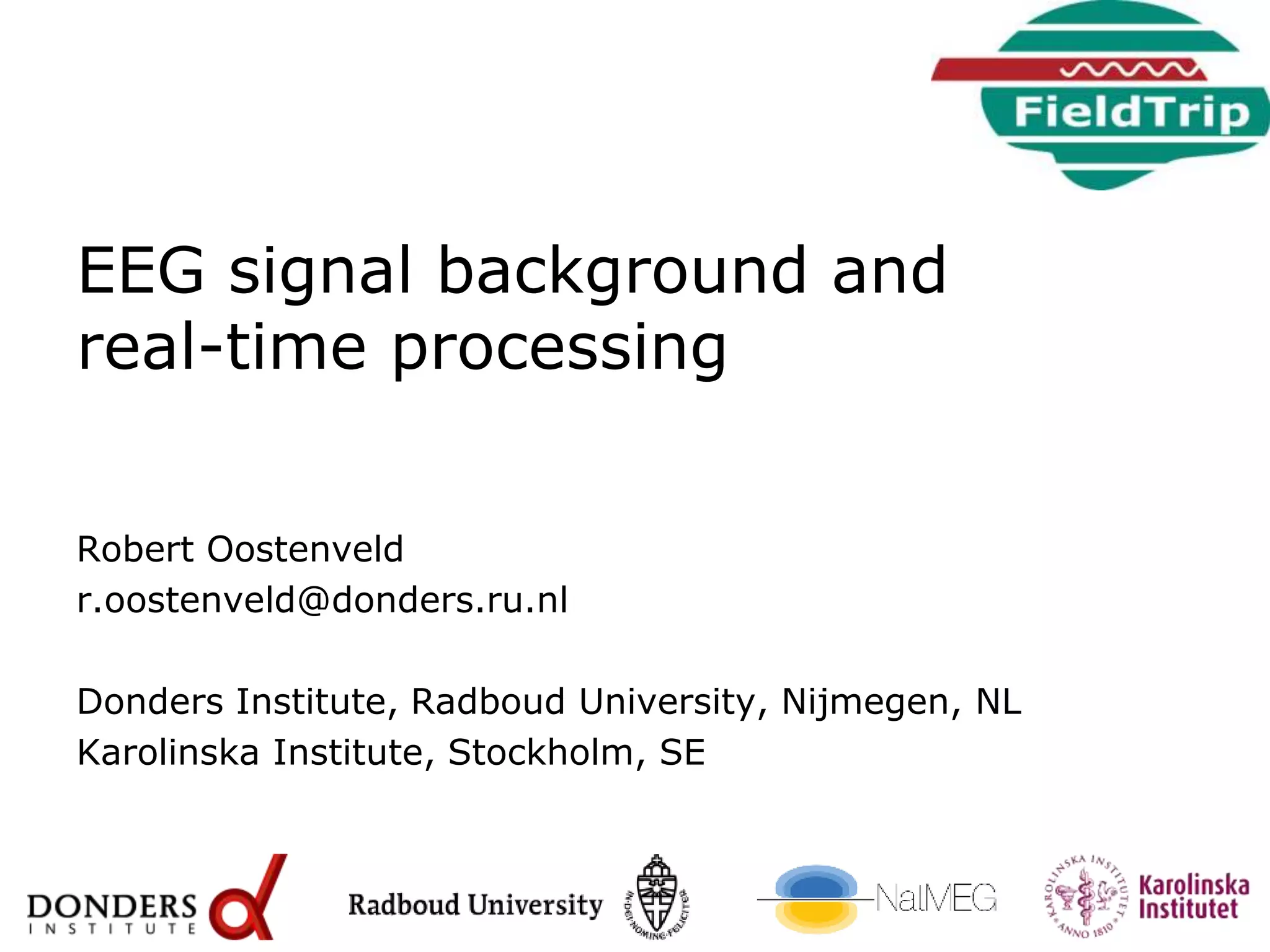 EEG signal background and real-time processing | PPT