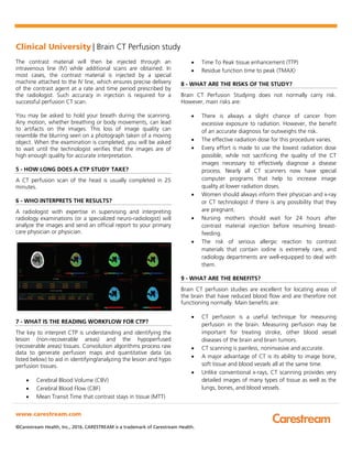 What is a Brain CT Imaging Perfusion Study? | PDF