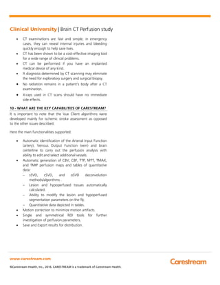 What is a Brain CT Imaging Perfusion Study? | PDF