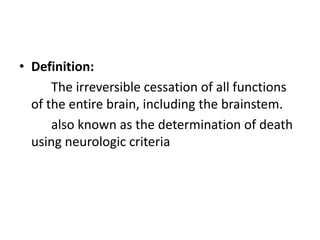 Brain death | PPTX