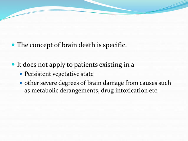 Brain death | PPTX | Brain and Nervous System Disorders | Diseases and ...