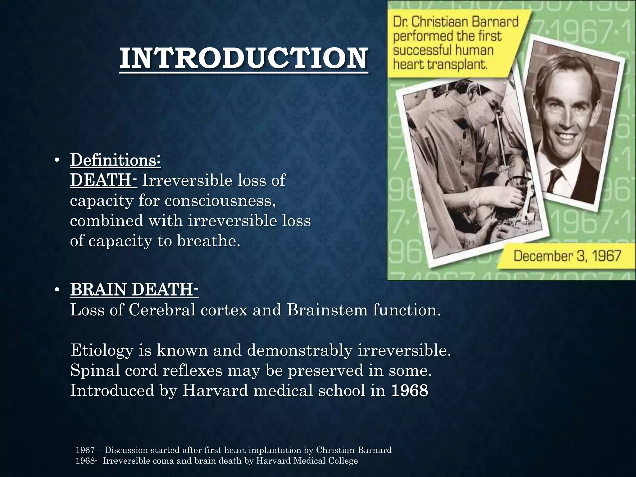 Brain Death and Preparation for Organ Donation | PPTX