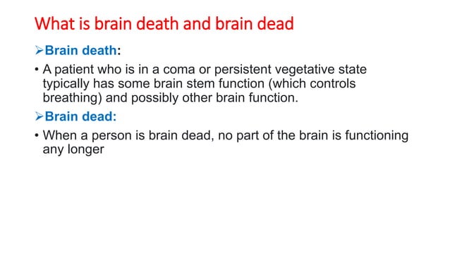 BRAIN DEATH | PPT