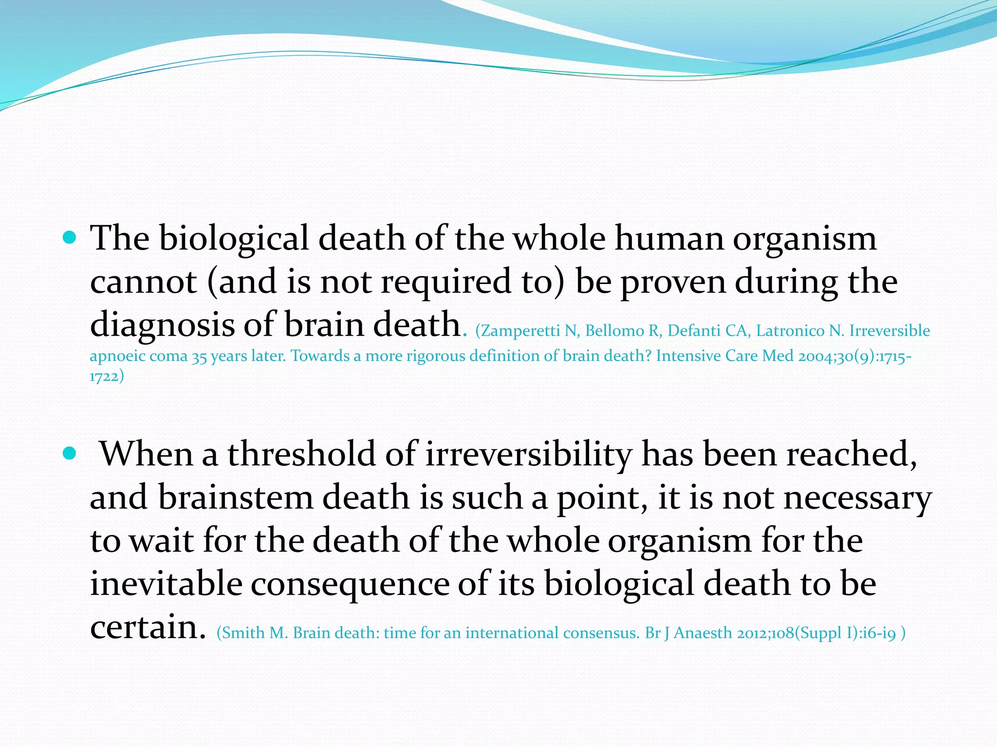 Brain death current concepts and legal issues in india | PPTX