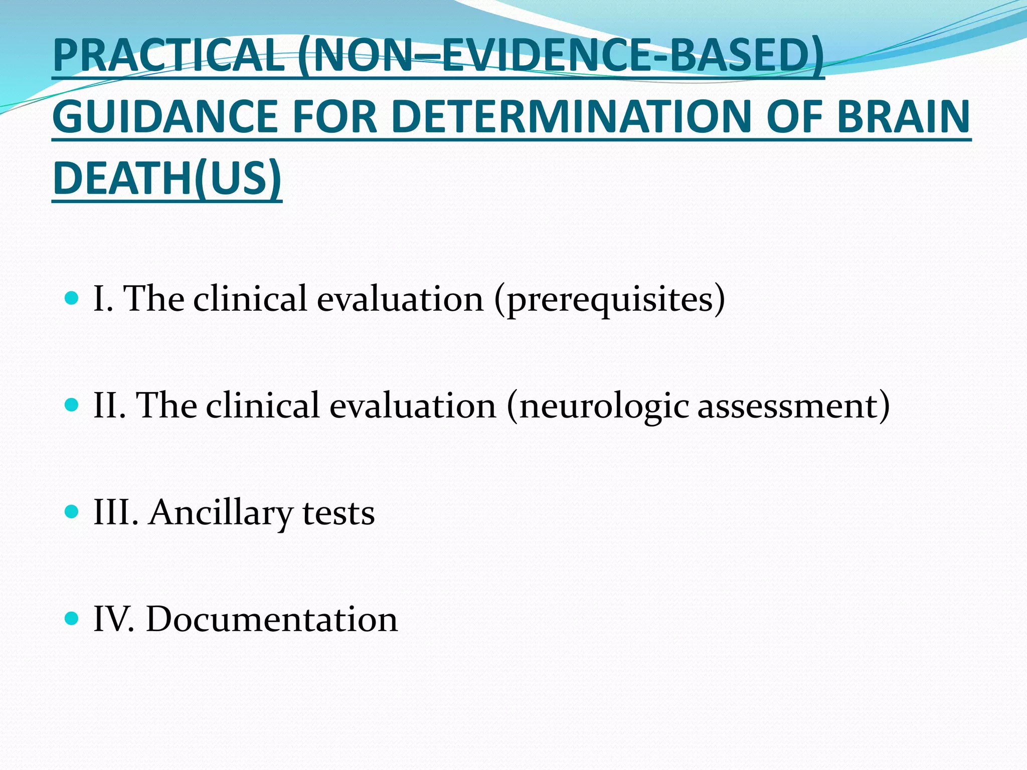 Brain death current concepts and legal issues in india | PPTX