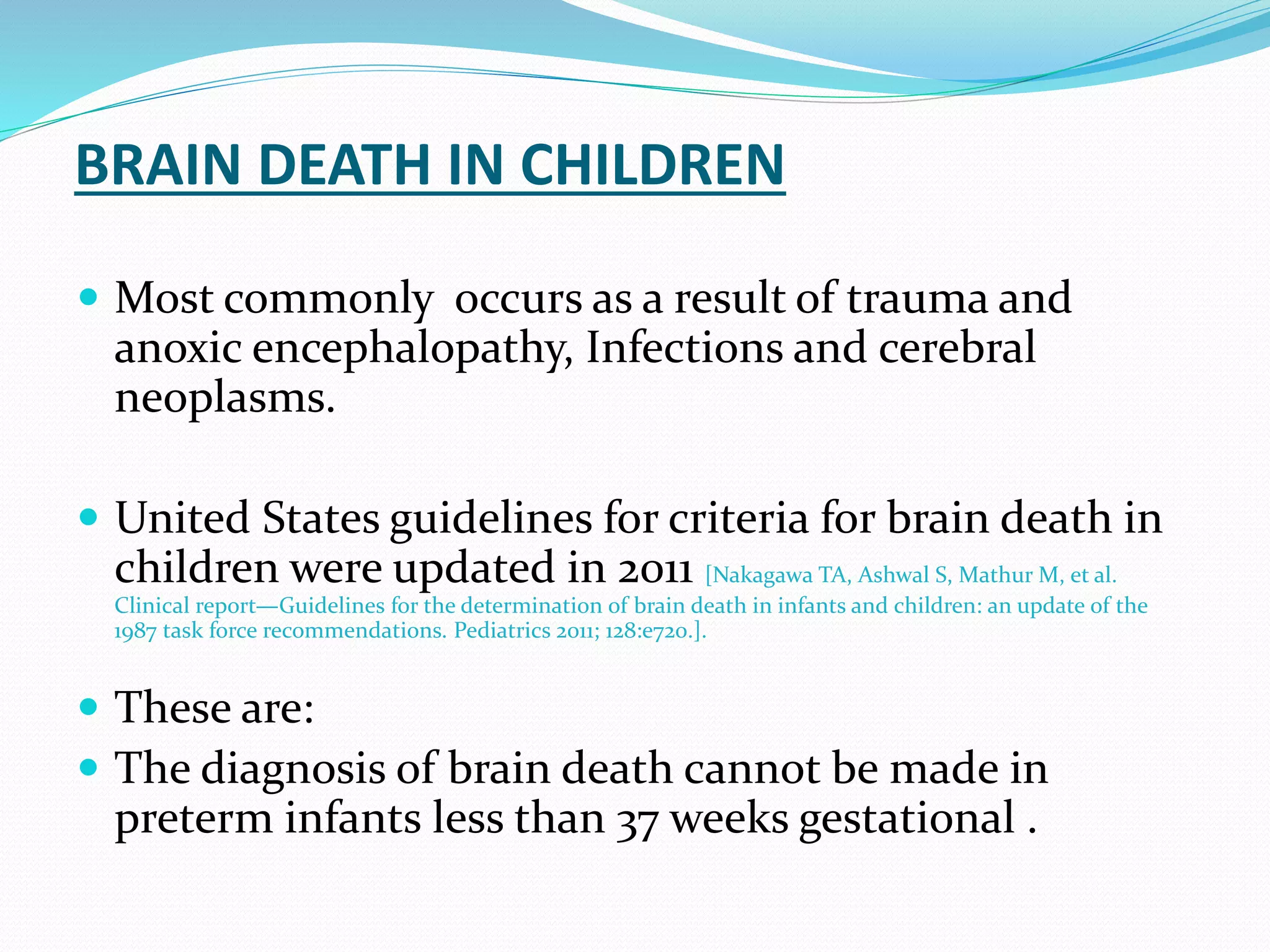 Brain death current concepts and legal issues in india | PPTX