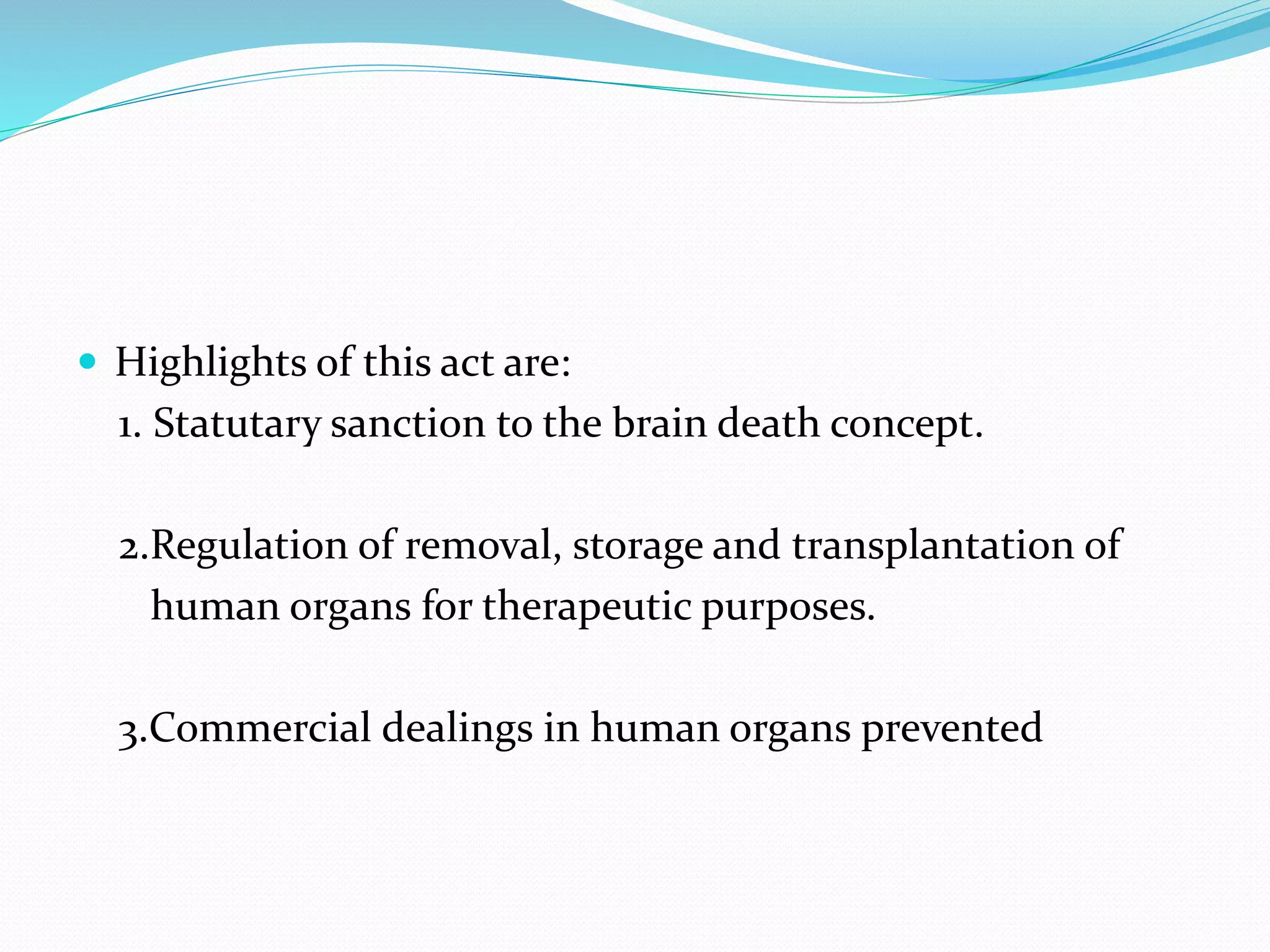 Brain death current concepts and legal issues in india | PPTX