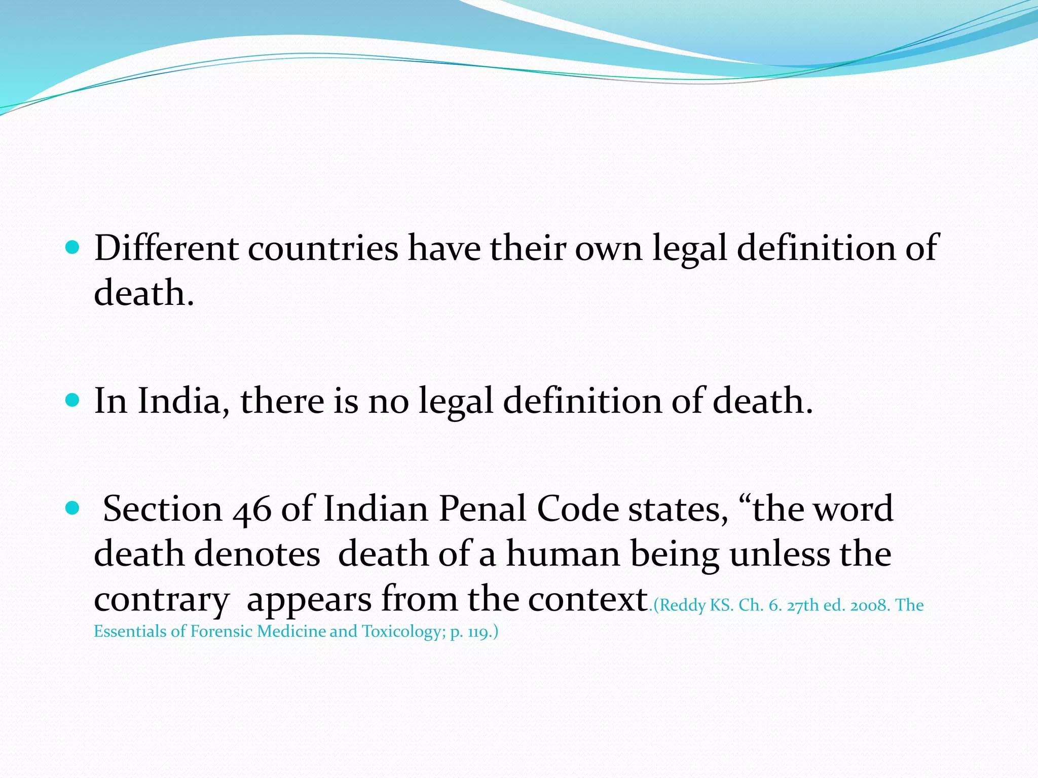 Brain death current concepts and legal issues in india | PPTX