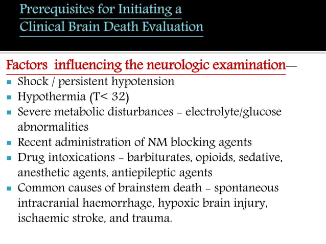 Brain death in paediatrics | PPT