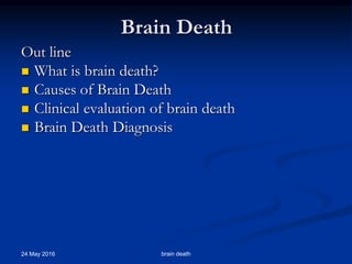 Brain death presentation | PPTX