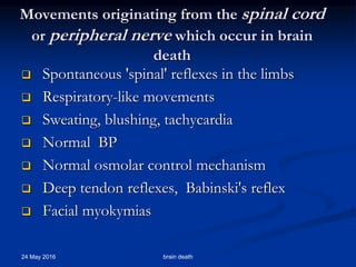 Brain death presentation | PPTX