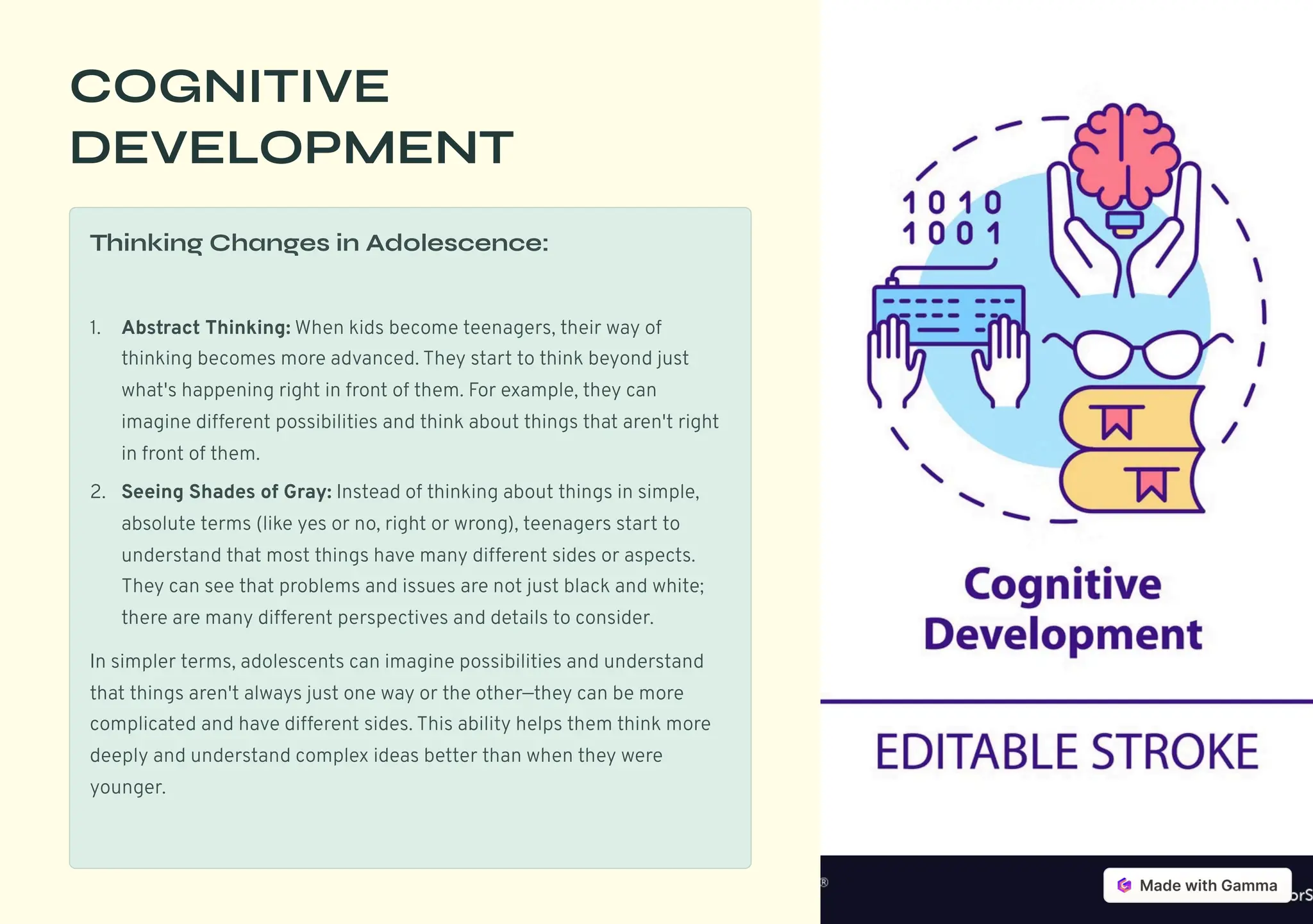 Brain Devp in Adolescence presentation 1 | PDF