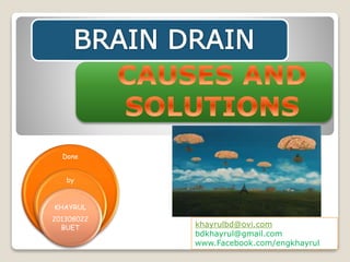 Brain drain Causes and Solutions | PPTX