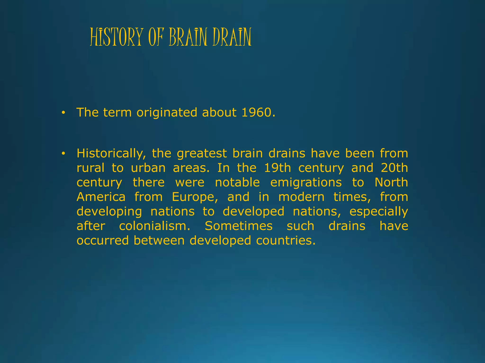 Brain drain | PPTX
