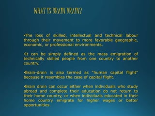 Brain drain | PPTX