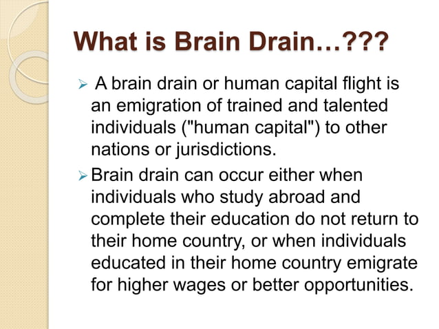 Brain Drain | PPT