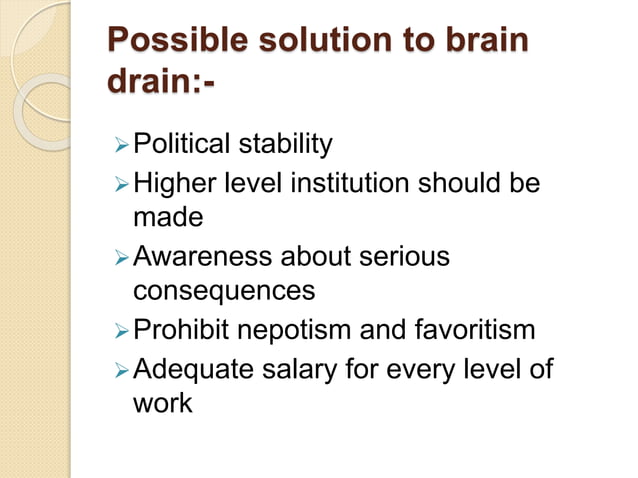 Brain Drain | PPT