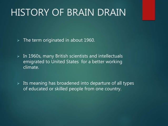 Brain drain in India | PPTX