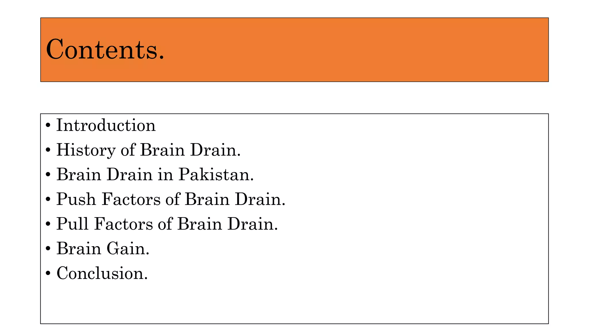 Brain drain | PPT