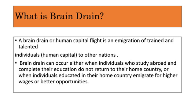 Brain drain | PPT