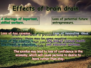 Brain Drain - A Presentation on Current Trends | PPT