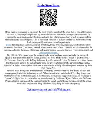 Brain Drain Essay | PDF