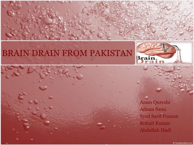 Brain drain from pakistan by adnan & co. | PPT